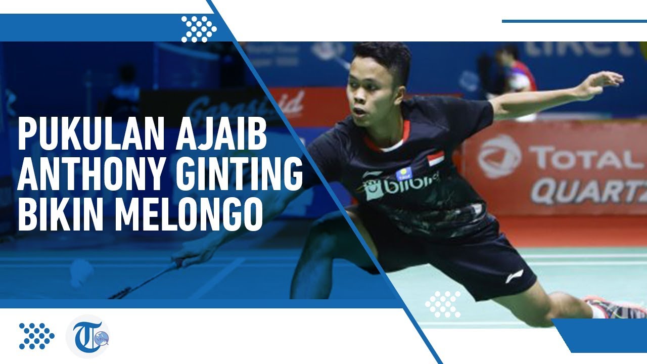 Anthony Ginting Keluarkan "Pukulan Ajaib," Kento Momota Hanya Bisa Melongo - Tribun Video