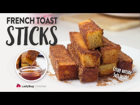 FRENCH TOAST STICKS - Easy Crispy Cinnamon French Toast Recipe