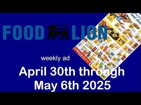 FOOD LION weekly ad April 30th through May 6th 2025