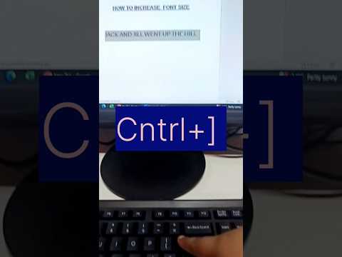 Increase Font Size⌨️🖱️#youbeshorts #feedshorts #shorts #shortvideo #msworld #computer #youtube