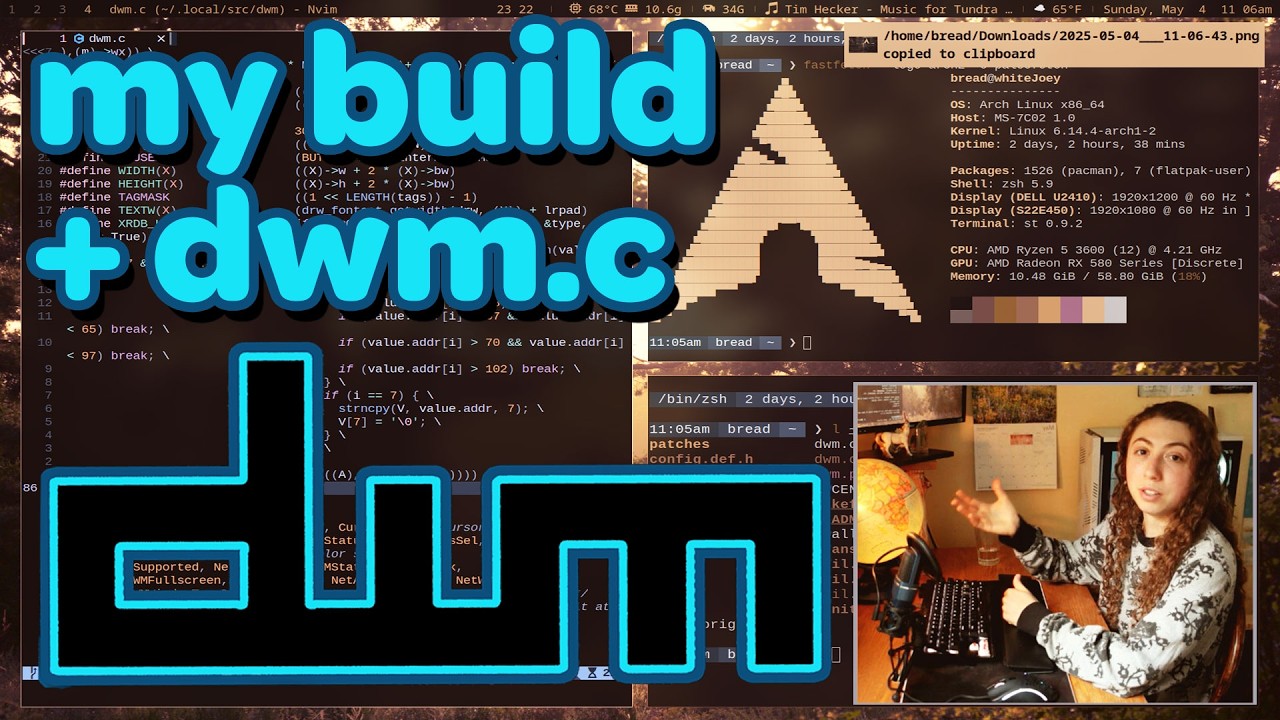 explaining the dwm source code! + my build, and patching