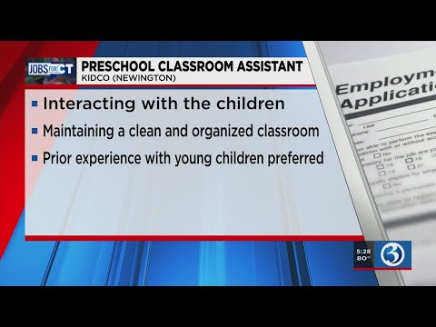 Jobs for CT: Preschool Classroom Assistant
