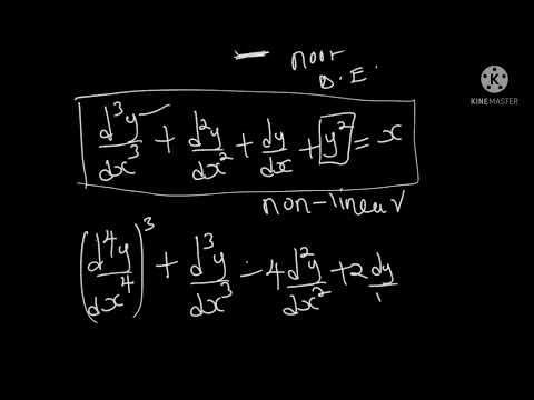 LINEAR AND NONLINEAR DIFFERENTIAL EQUATIONS