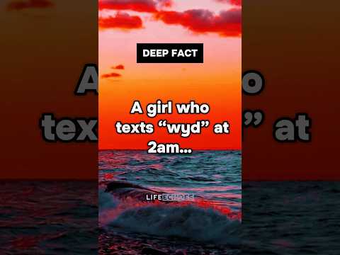 She Texts 'WYD?' at 2AM… But HERE’S What It Really Means 😏 #psychologyfacts #shorts