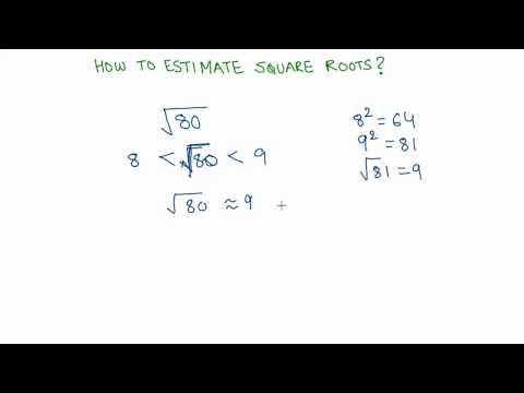Estimating Square Roots - Squares and Square Roots Video Lecture - Class 8