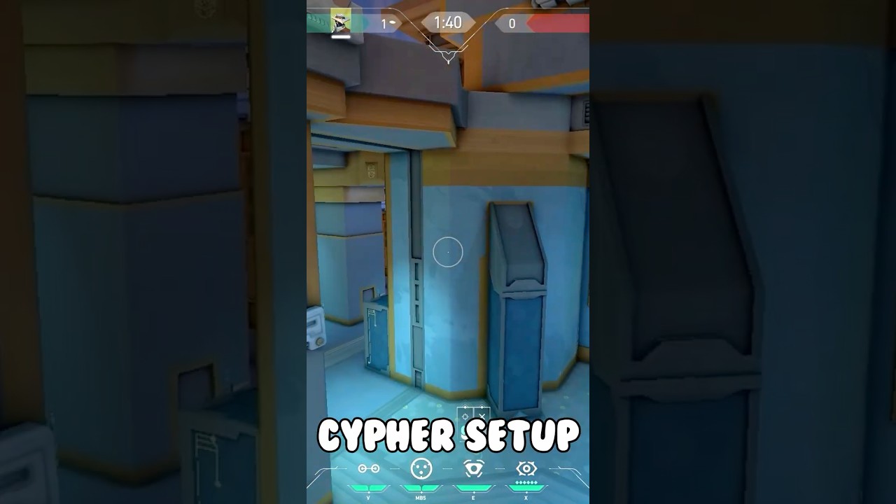 Free wins with this Cypher Setup 🧠 Lock down Abyss A-Site like a pro! | #valorant #cypher #setups