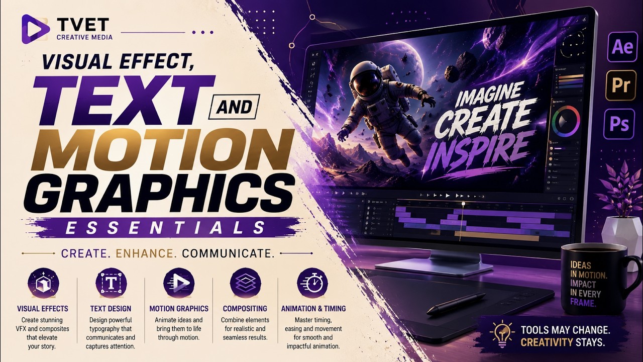 VISUAL EFFECTS, TEXT & MOTION GRAPHICS ESSENTIALS (TVET Creative Media Programme)