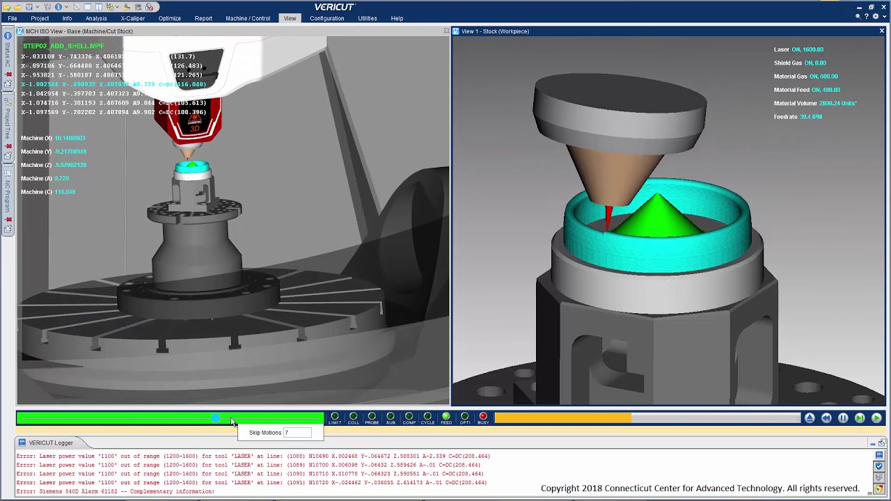 Simulating Additive Manufacturing with VERICUT
