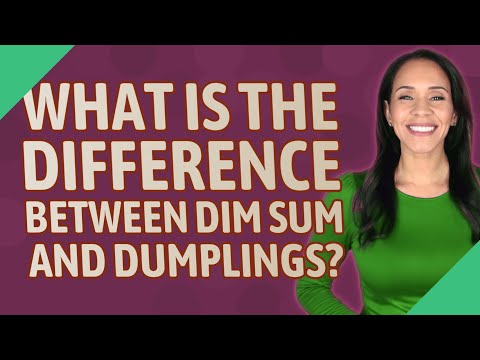 What is the difference between dim sum and dumplings?