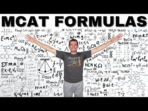 Master MCAT Formulas | From Josh the MCAT Tutor (94th Percentile Scorer)