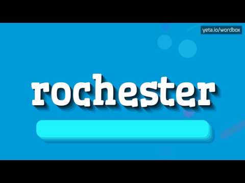 ROCHESTER - HOW TO PRONOUNCE ROCHESTER? #rochester