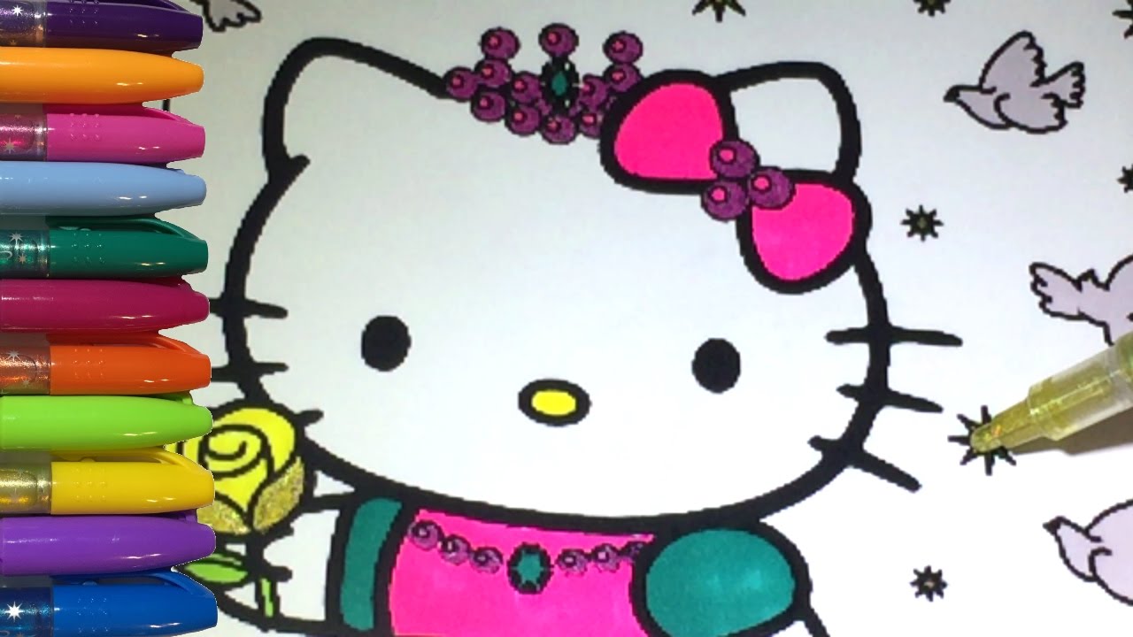 Princess Hello Kitty Coloring Pages!