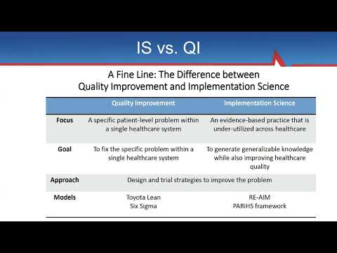 Research Learning Series (RLS): Implementation Science