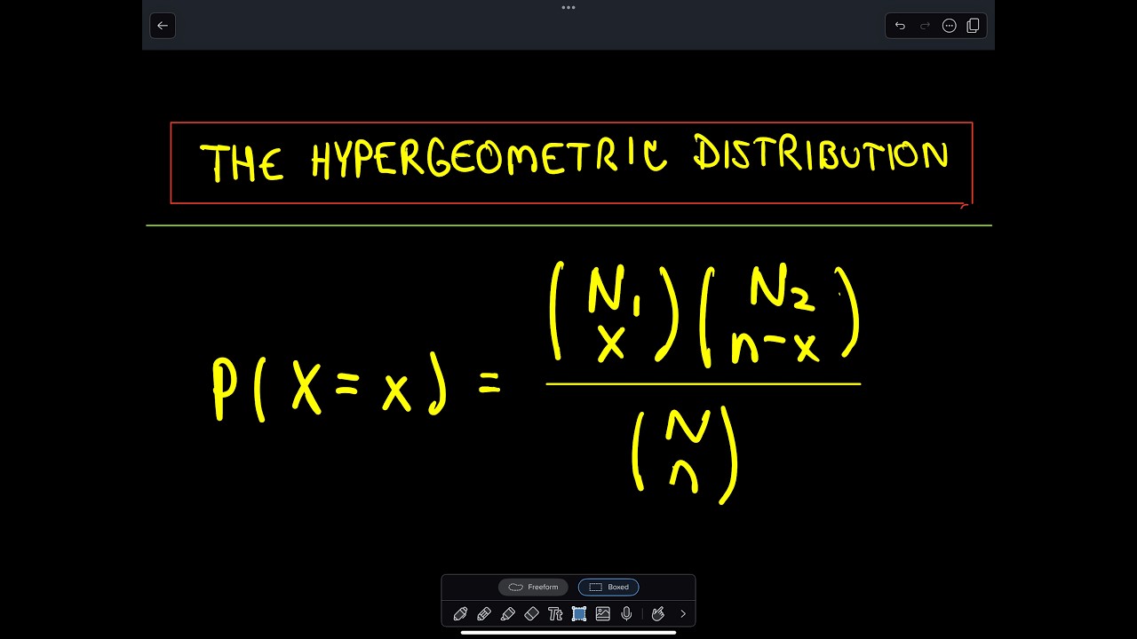 The Hypergeometric Distributiion - A Basic Example