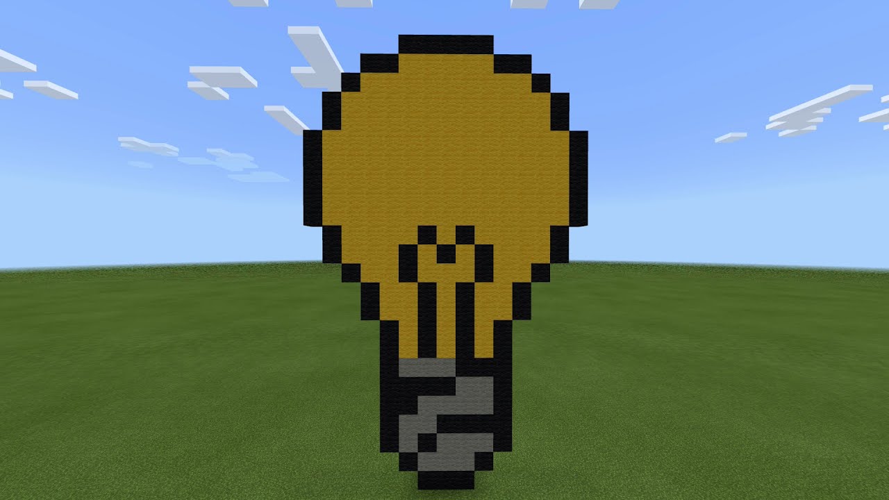 MInecraft Pixel Art - Light Bulb