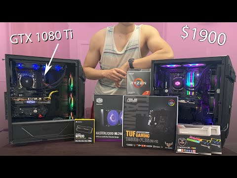 Best $1900 Ryzen Gaming Build Guide- RTX 2070 Ryzen 7 3800x i7 7700 GTX 1080 Ti (w/ Benchmarks)