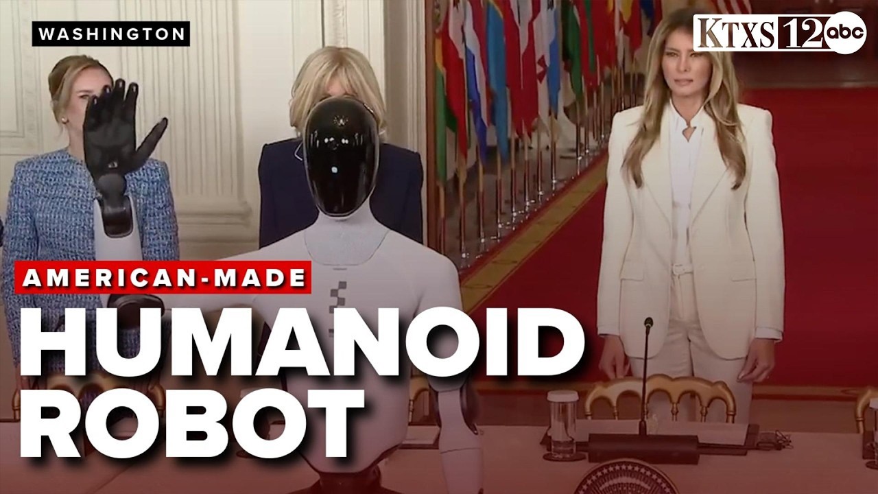 FIRST LADY Melania Trump & HUMANOID ROBOT at AI education summit