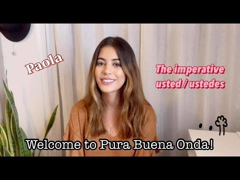 The imperative - USTED / USTEDES (you- formal / you all) form.