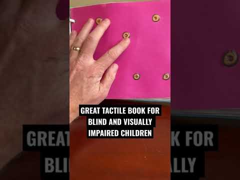 Tactile Book for Blind & Visually Impaired Children #shorts #reading #book #blind