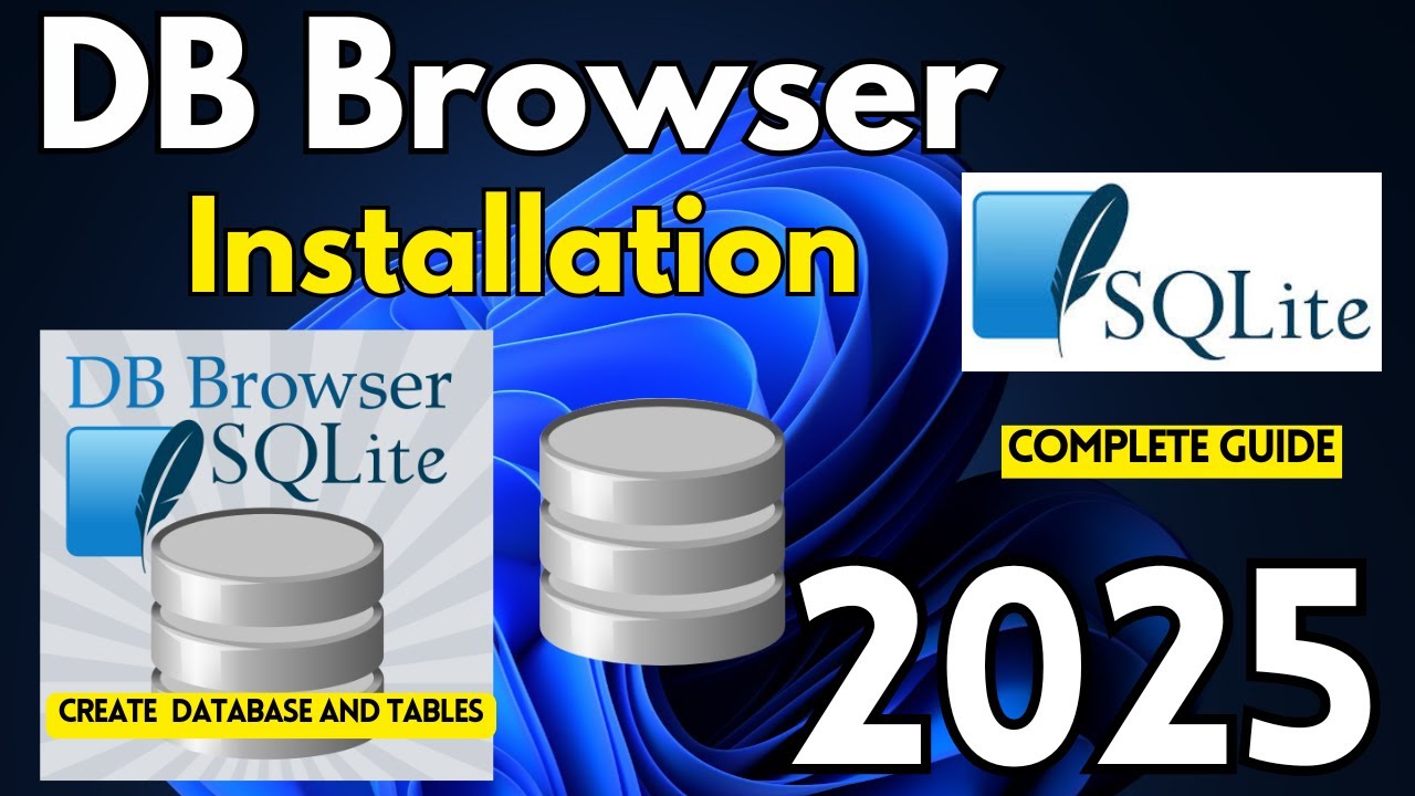 How to install DB Browser for SQLite on Windows 10/11 [ 2025 ] Create Database, Table in SQL
