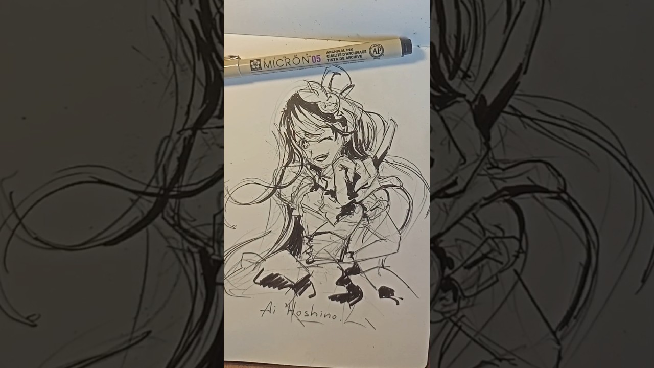 #sketch #anime #hoshinoai #ai #oshinoko