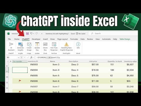 How to Integrate ChatGPT in Excel | AI Tools inside MS Excel Free | Advanced Excel Tricks & Hacks