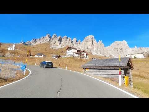 BOLZANO - VAL GARDENA - ALTA BADIA scenic drive | Dolomites Italy