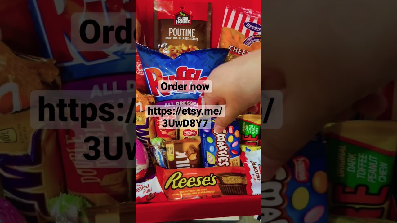 ULTIMATE Canadian Chocolate Box, Personalized gift box filled with snacks, Canadian candy