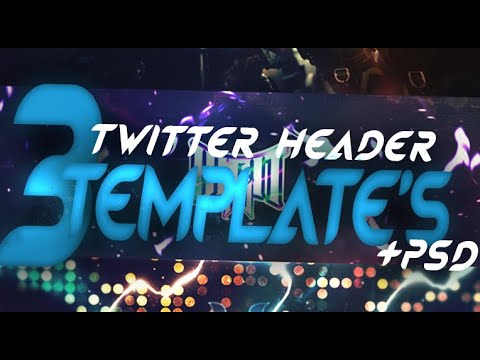 [FREE] 3 Premade Twitter Header Template's | Editable PSD's | Photoshop