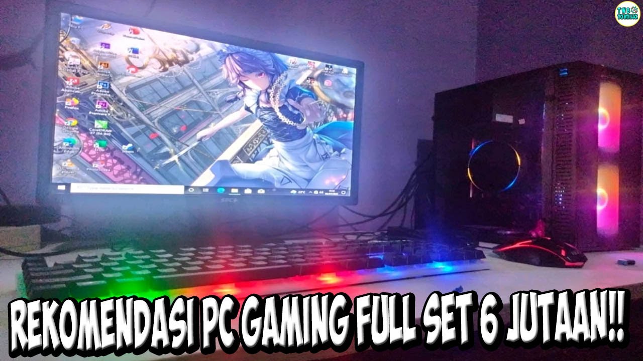 pc gaming full set 6 jutaan dari shopee dengan intel core i3 gen 10 dan gt 1030 gaming livestreaming