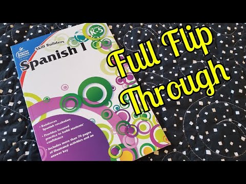 Spanish I Skill Builders by Carson Dellosa for K-5 (Flip Through)