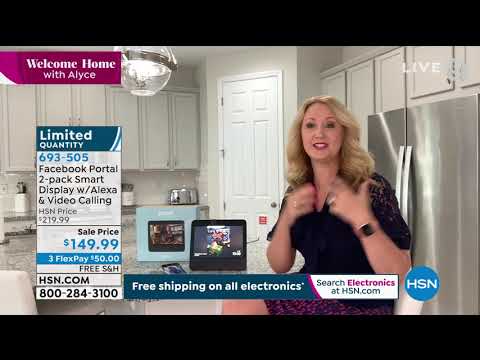 Facebook Portal 2Pack 10.1" Smart Display w/Alexa and Vi...