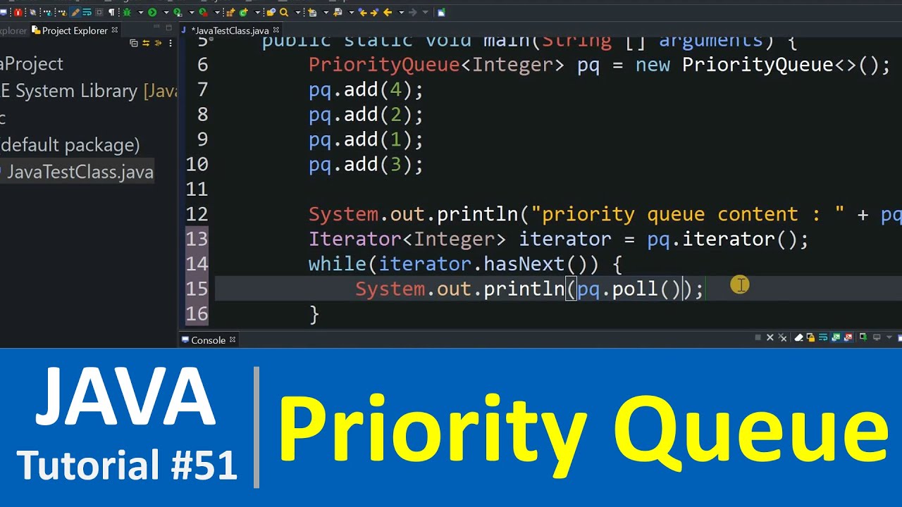 Java Tutorial #51 - Java PriorityQueue Class with Examples (Collections)