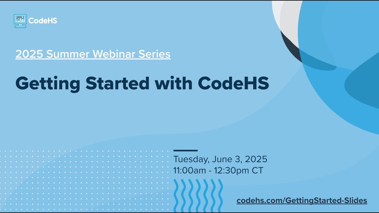 Getting Started with CodeHS