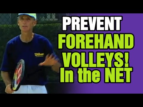 Tennis - How To Prevent Forehand Volleys In The Net | Tom Avery Tennis 239.592.5920