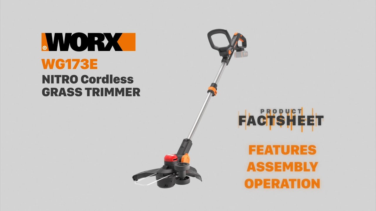 Worx WG173E Cordless Grass Trimmer - Factsheet - WORX UK