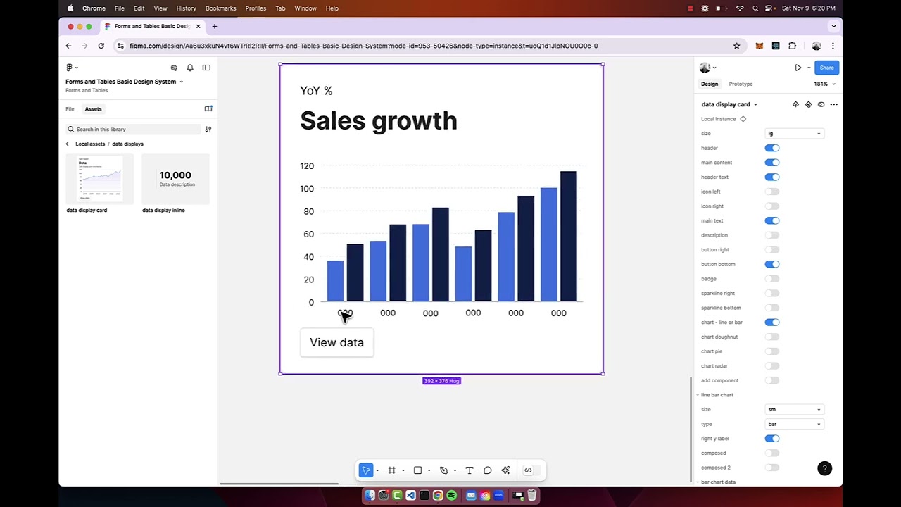 Data display components - Forms & Tables design system