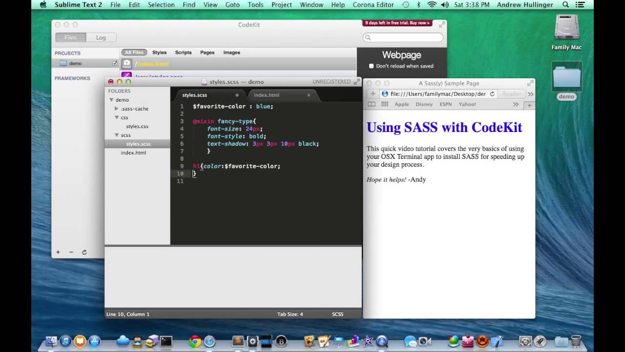 SASS thru CodeKit