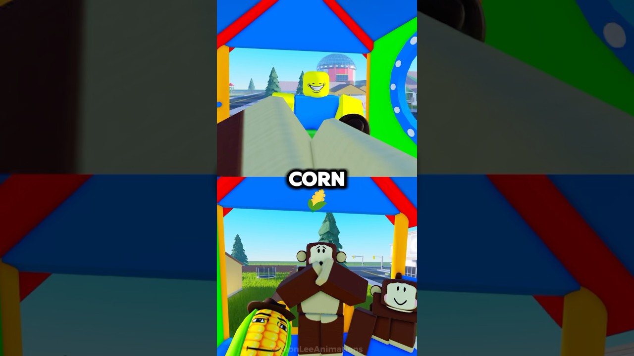 No I don't want corn 😦 #monkey #roblox #robloxanimation