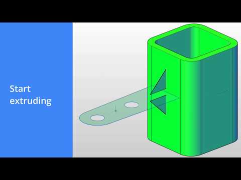 How to Extrude Both Sides - BricsCAD