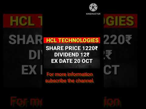 HCL Tech Dividend updates #HCL tech dividend oct2023 #hcl latest news #dividend #latest news #stocks