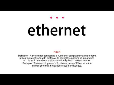 How to pronounce ethernet - Vocab Today