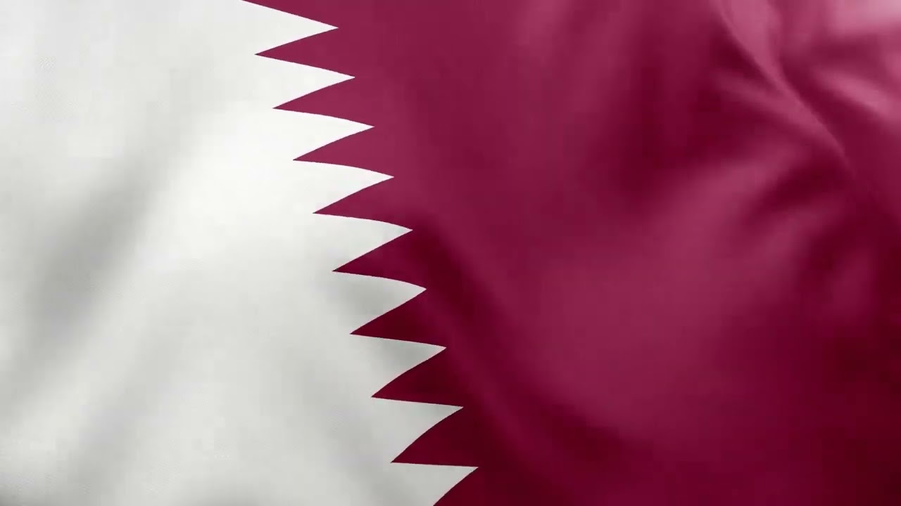 QATAR - Waving Flag Loop 4K