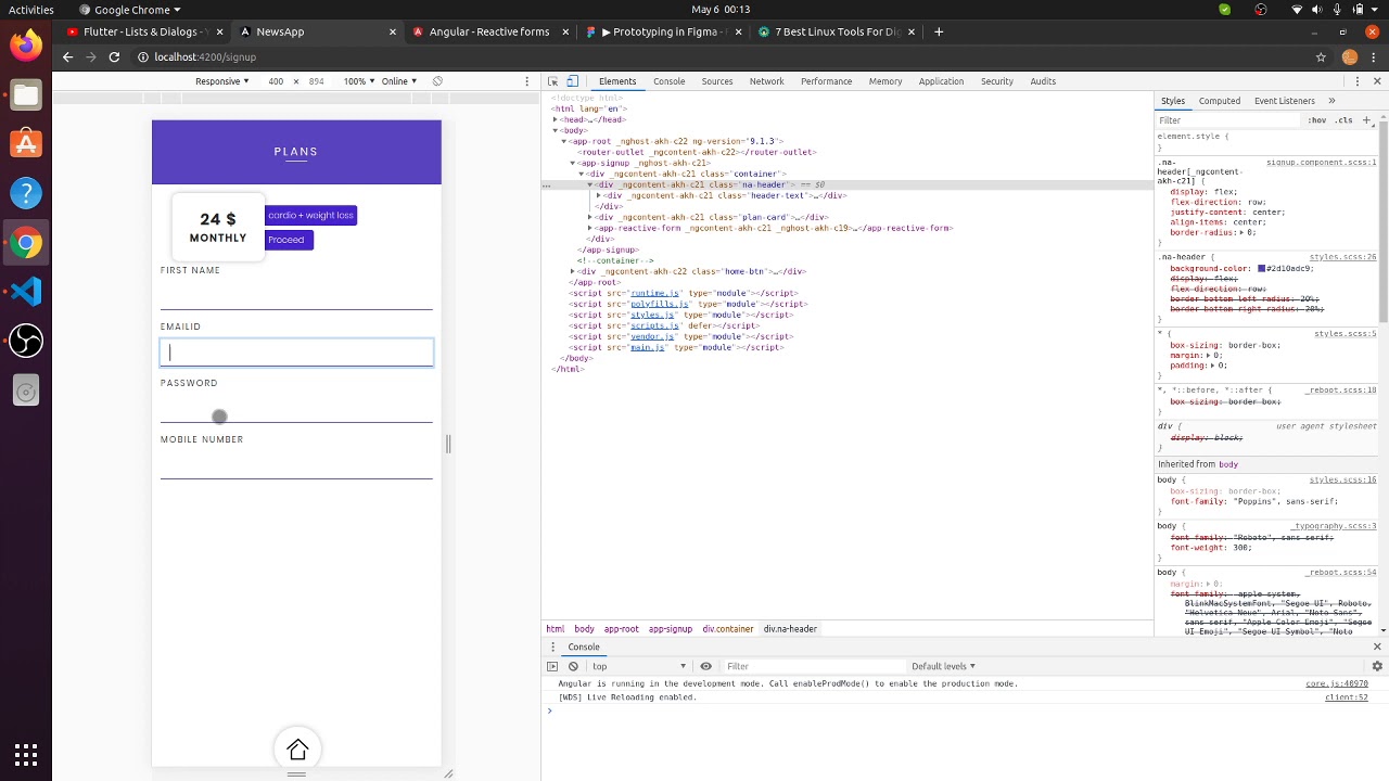Angular 9 - Reactive Forms and validations - PART 1