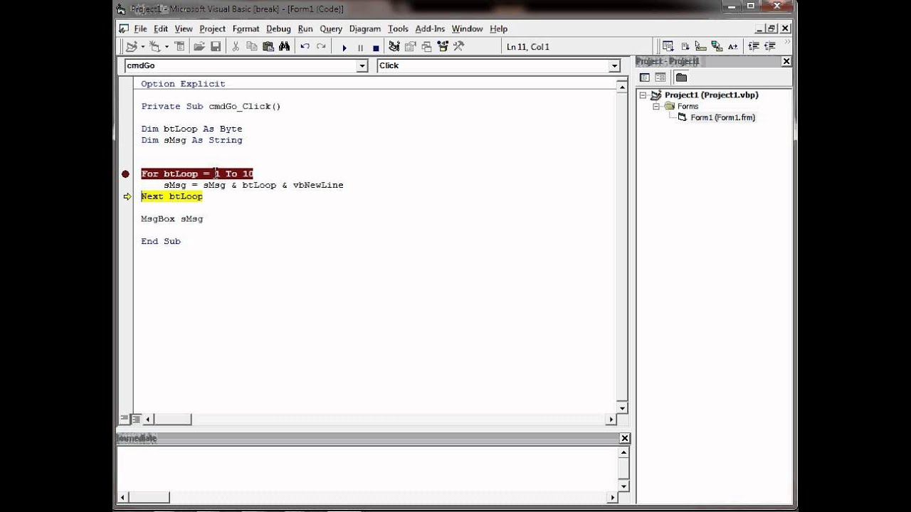 VB6 Tutorial 016 - For Loops