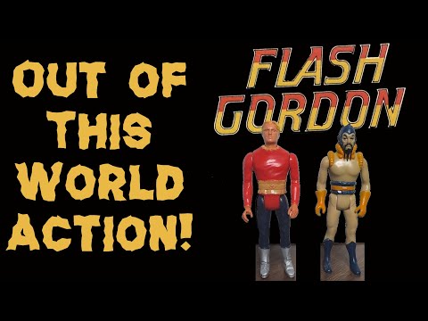 Flash Gordon and Ming the Merciless Vintage 1979 Mattel 5POA 3.75" Action Figures Spotlight