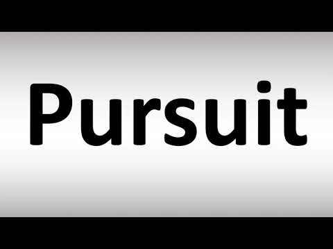 How to Pronounce Pursuit