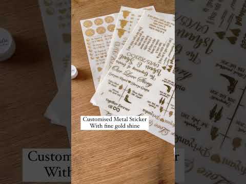 Custom Metal Sticker, Vinyl Sticker | Resin Art for Beginners#resinmaterials #metalsticker #resinart