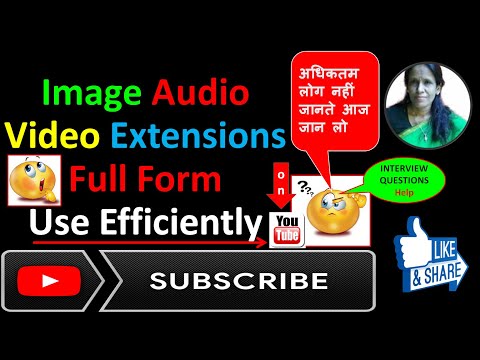Image Audio Video Extensions Full Form Use Efficiently | ratan agarwal it informer