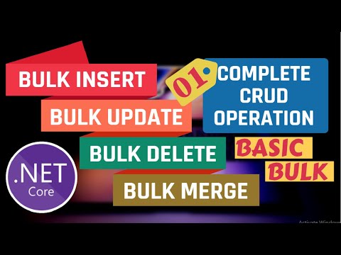 Learn CRUD using Basic BULK Operations in ASP NET Core | Process 01 - Mind Luster
